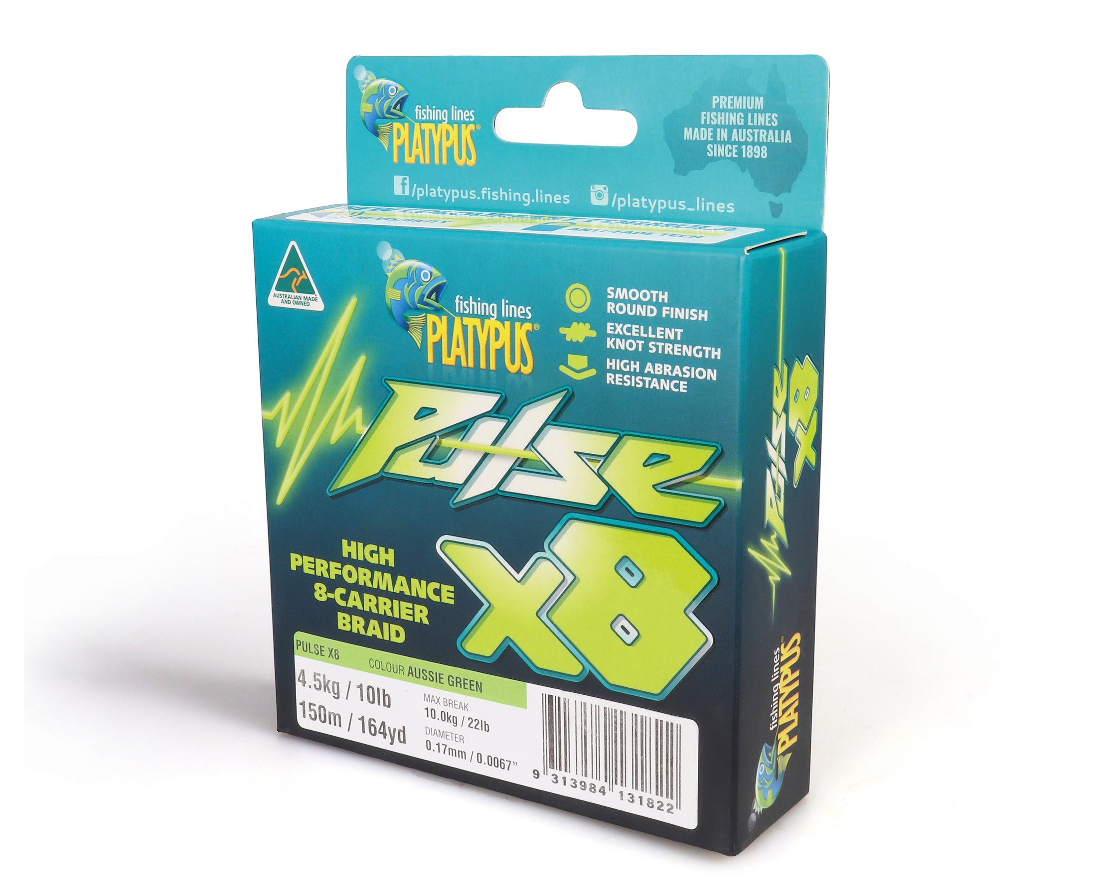 PLATYPUS PULSE X8 BRAID — Tackle Tactics